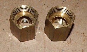 3/4" FHT x 1/2" FIP Brass Hose Adapters Garden Hose Fitting Female To ...