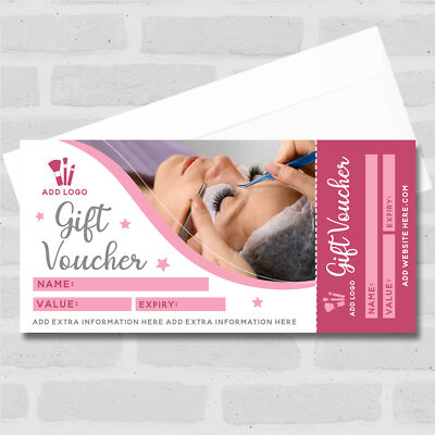 Eyelash Extensions Beauty Spa Therapy Eyebrows Aesthetics Business Gift ...