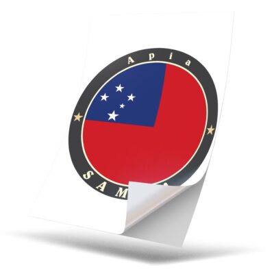 1 x Vinyl Sticker A4 - Apia Samoa Flag Travel #5093 | eBay UK