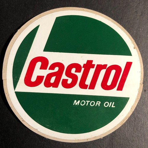 Castrol Motor Oil Auto 2" dia. Decal / Sticker c1970 | eBay