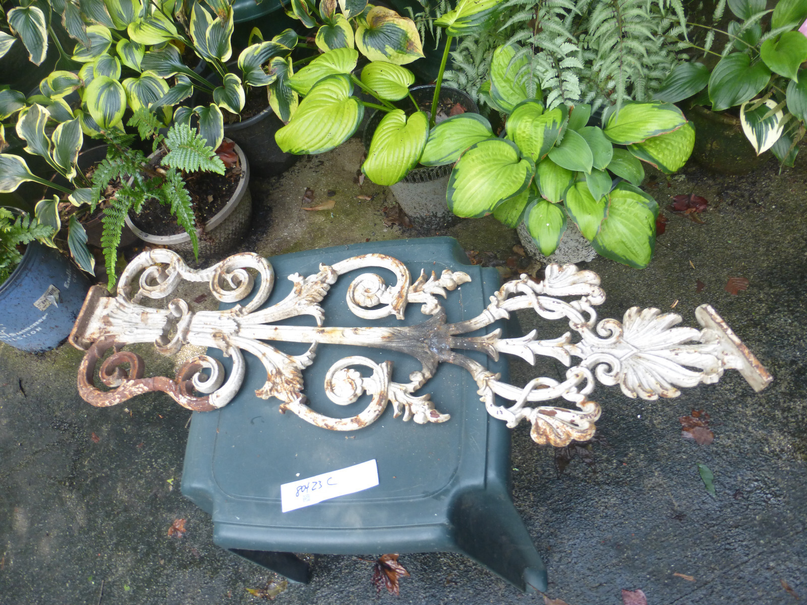 Vintage Antique Architectural Ornamental Cast Iron Decorative Railing ...