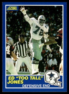 1989 Score ED TOO TALL JONES #5 Dallas Cowboys HOF | eBay