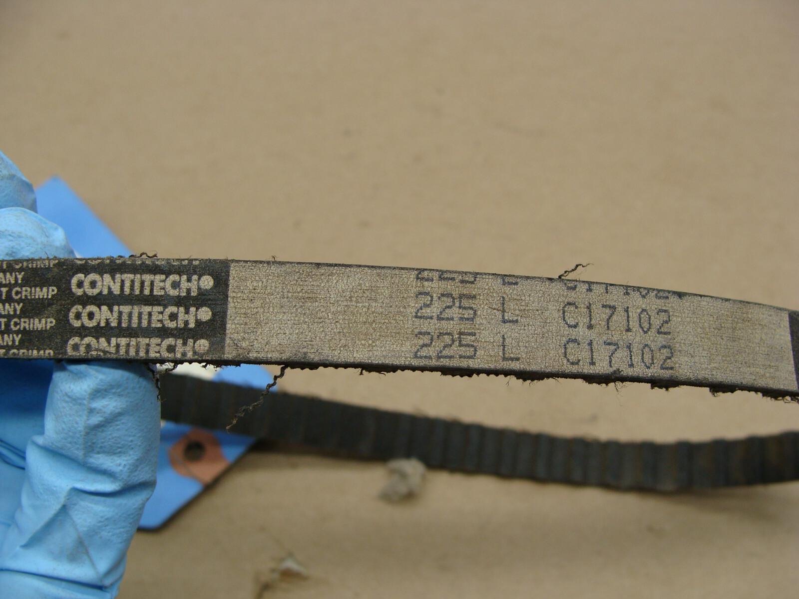 LOT OF 2 CONTITECH 225L C17102 TIMING BELTS 225L050 | eBay