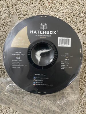 HatchBox ABS 1.75mm 1KG True Black 3D Printer Filament Fast Shipping ...