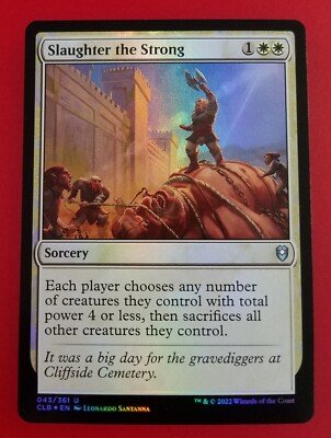 1x Slaughter the Strong | FOIL | Battle for Baldur's Gate | MTG Magic ...