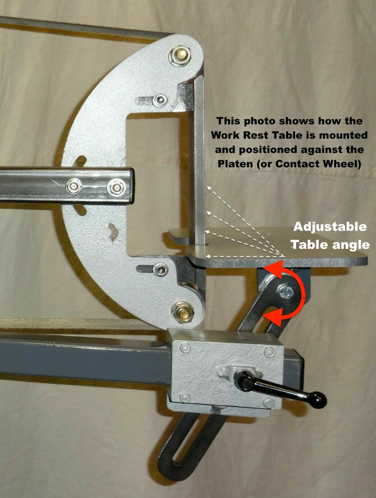 Belt Sander/Grinder Work Rest Table - Builder's Special [Knife Making ...