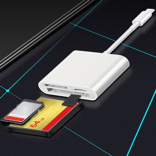 Camera OTG Adapter Data Transfer Type-C 3 in 1 Memory Card Reader For ...