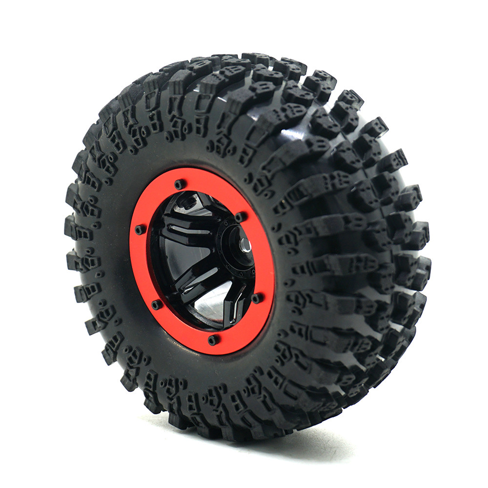 1 set Inflatable 2.2" Beadlock Wheels & Tire Tyre Air Pneumatic for 1/ ...