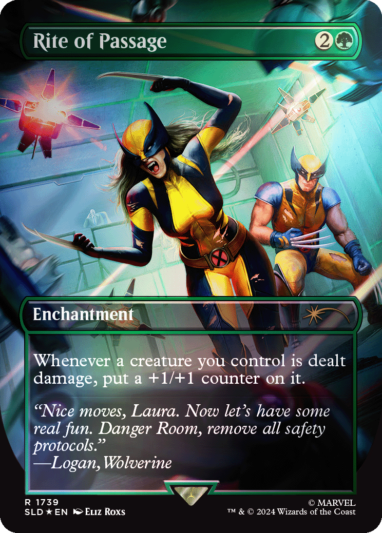 Rite of Passage Wolverine NM FOIL - Marvel Secret Lair MTG Magic | eBay