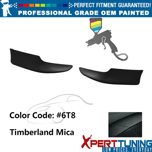 Fits 11-13 Toyota Corolla OE 2PCS Front Bumper Lip Splitters PP Painted ...