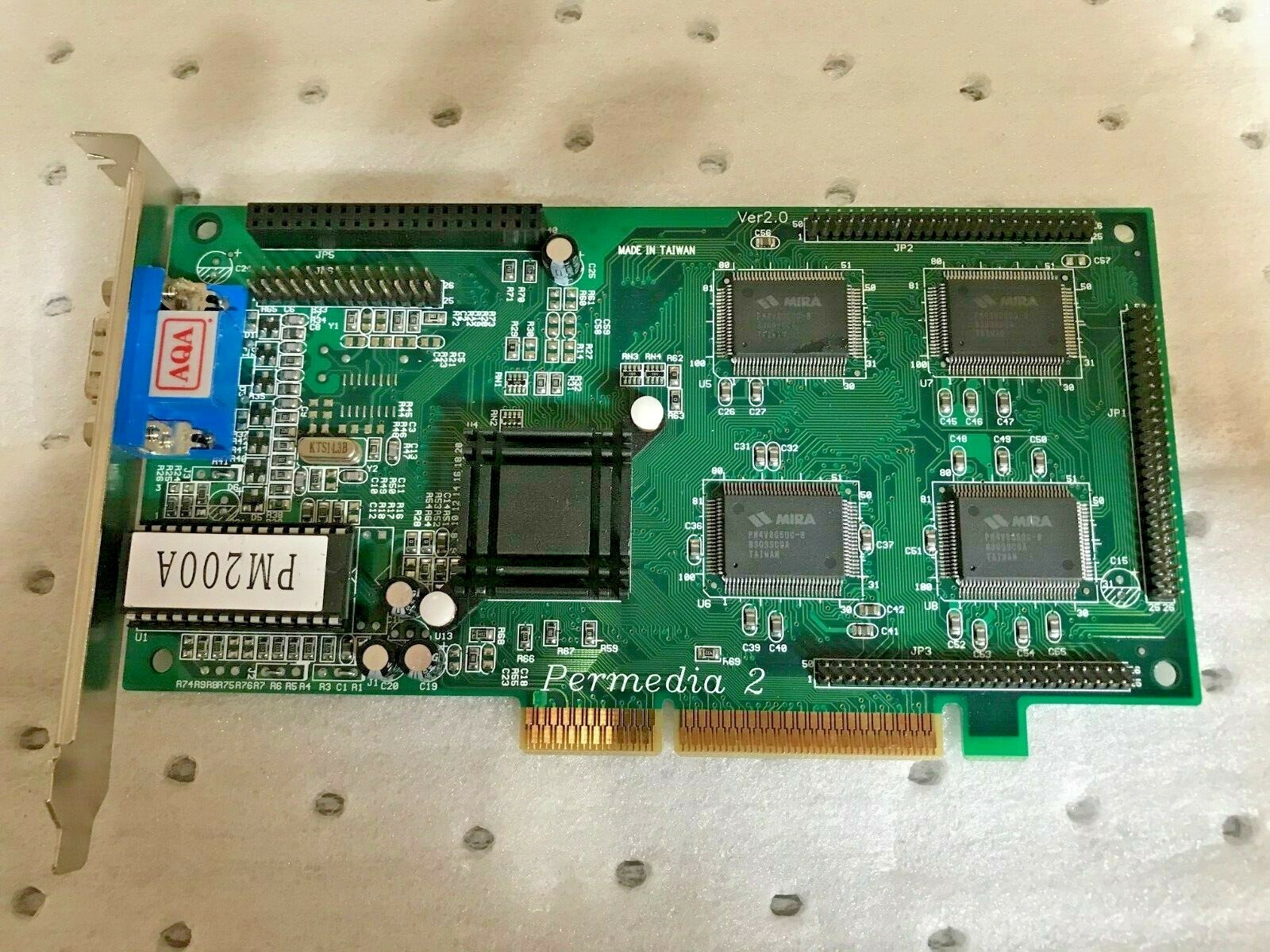 CREATIVE 3DLABS PERMEDIA 2 PM200A 4 MEG AGP VGA CARD ** SALE ** MXB74 ...