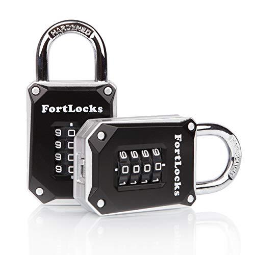 2 Pack - Heavy Duty Waterproof Resettable Combination Lock 4 Digit ...