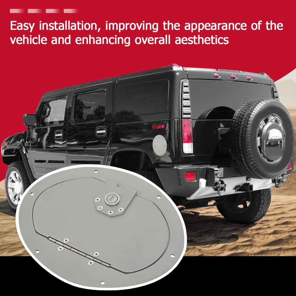 Locking Fuel Door Gas Tank Cap Cover For HMMWV/ Humvee / Hummer M998 ...