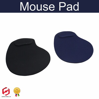 Mouse Mat Gaming Anti-Slip Large Pad PC, Computer Foam Black Wrist ...