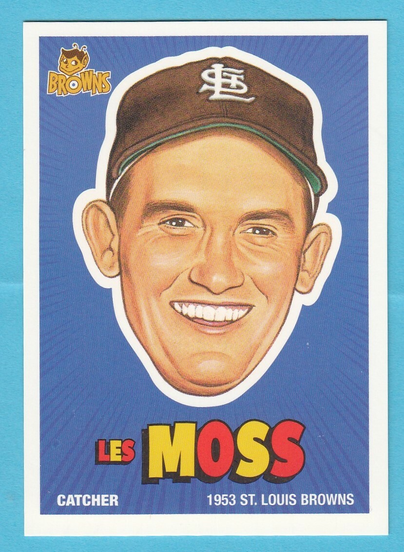 1953 St. Louis Browns # 2 Les Moss Baseball Card -- Box 126 | eBay