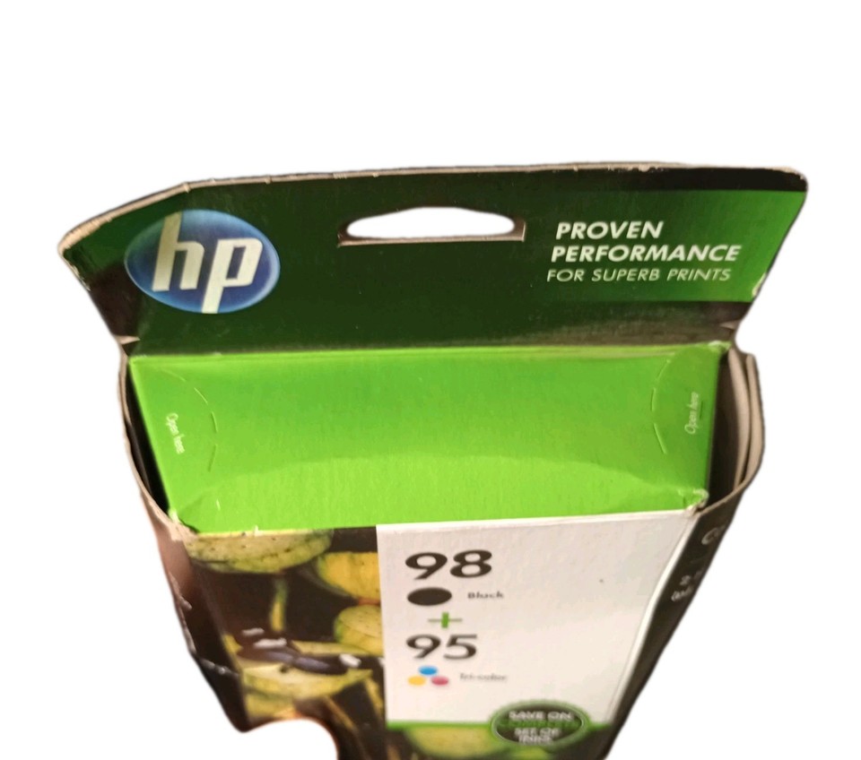 Hewlett Packard 98 Black & HP 95 Tri-Color Ink Combo Serial No. 882780 ...