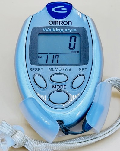 OMRON Walking Style HJ-112 Digital Pocket Pedometer w/ Clip Manual NEW ...