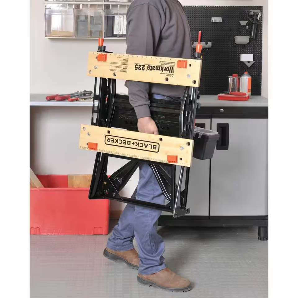 Workmate 28.75 In. X 25.6 Folding Portable Sawhorse Workbench and Vise | eBay