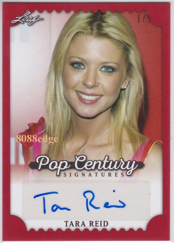 2016 POP CENTURY AUTO: TARA REID #1/5 AUTOGRAPH "CELEBRITY BIG BROTHER ...
