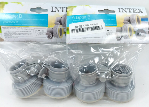 4pack- Intex Pool Fittings Converter Accessory Clamp Adapters Type B ...