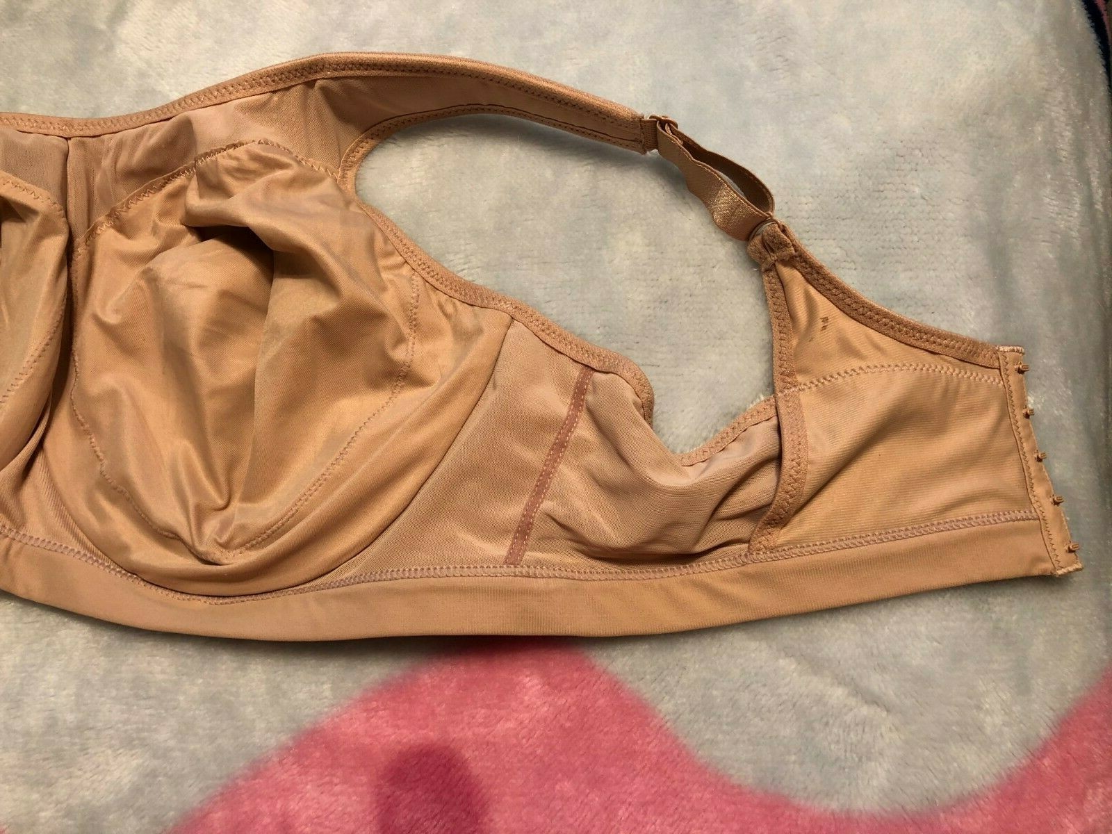 GLAMORISE 44DD Nude Beige 44 DD Underwire 9066 HIGH IMPACT Unlined Bra ...