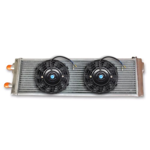21x6.6x2.25" Universal Aluminum Air Water Intercooler Turbo Liquid ...