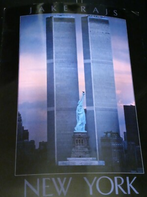 Photographer Jake Rajs NEW YORK TWIN TOWERS PRINT #5057 year '83 18"X24 ...
