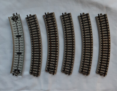 MÄRKLIN 6x Schiene M-Gleis gebogen rund 5100 * H0 * R1=360 mm 30° * Nr ...