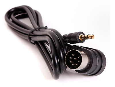 8 pin Alpine M-Bus AUX input lead 3.5 mm DIN jack radio iPhone iPod MP3 ...