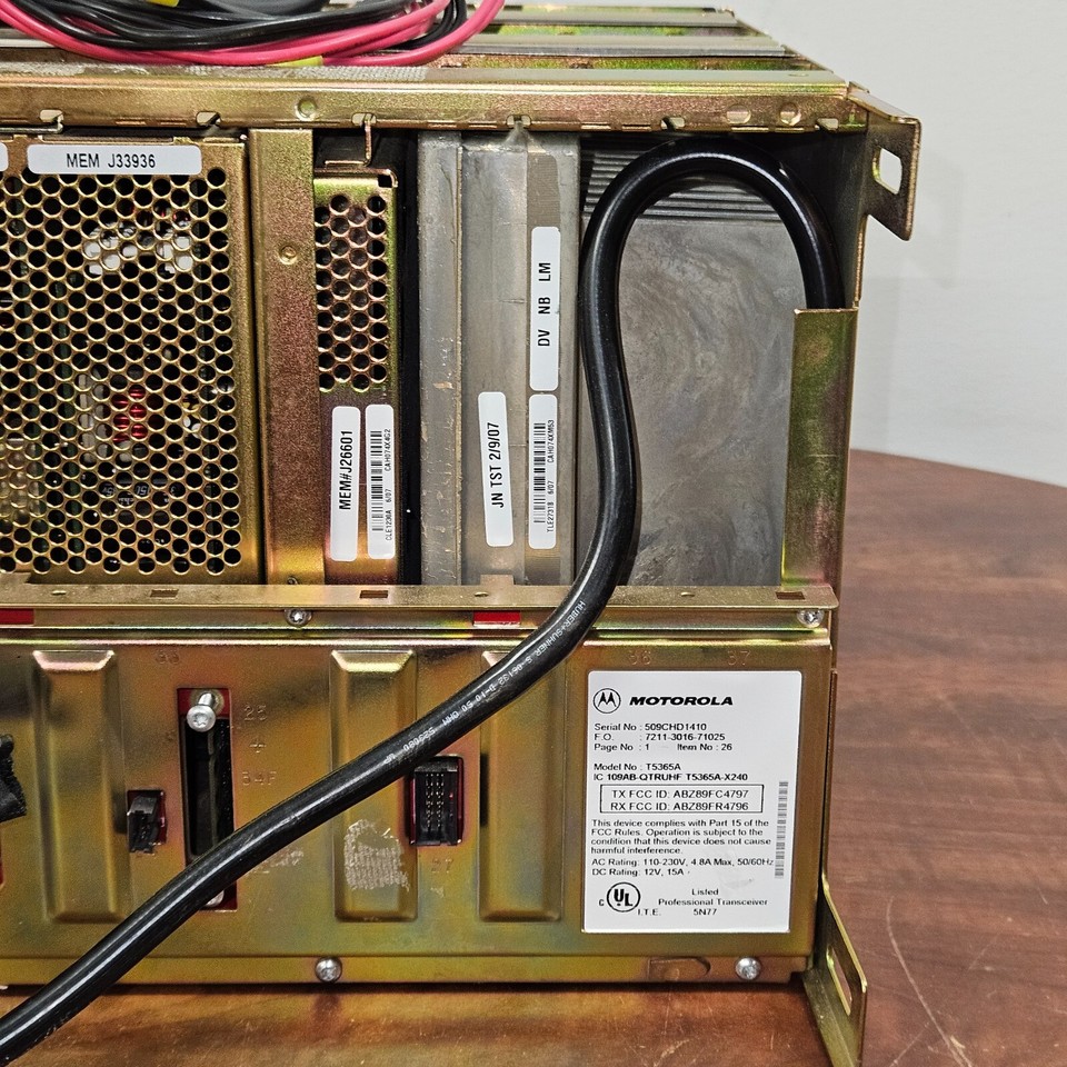 AS IS Lot of 9 Motorola Quantar T5365A Repeater Base Station !! NO ...