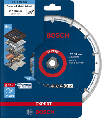 Genuine Bosch 2608900535 EXPERT Diamond Metal Wheel Large Size Cutting ...