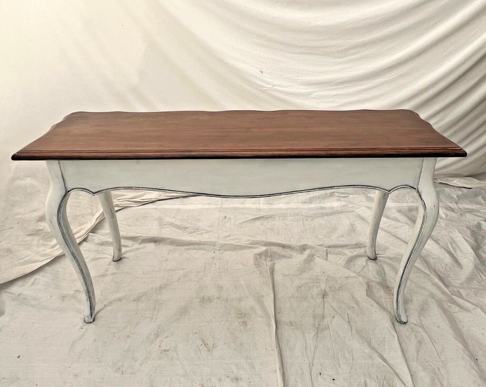 Ethan Allen Sofa Table Console French Country Factory Painted ...
