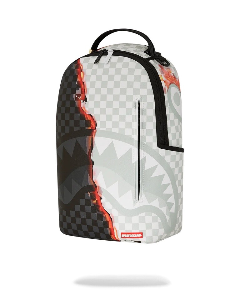 SPRAYGROUND RING OF FIRE BACKPACK / SPLIT PARIS BLACK WHITE | eBay