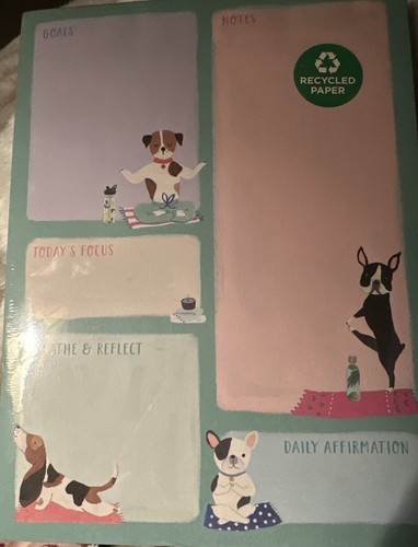 Clementine Dog Lovers Daily TO DO/Task List 10" x 4" Note Pad Recycled ...