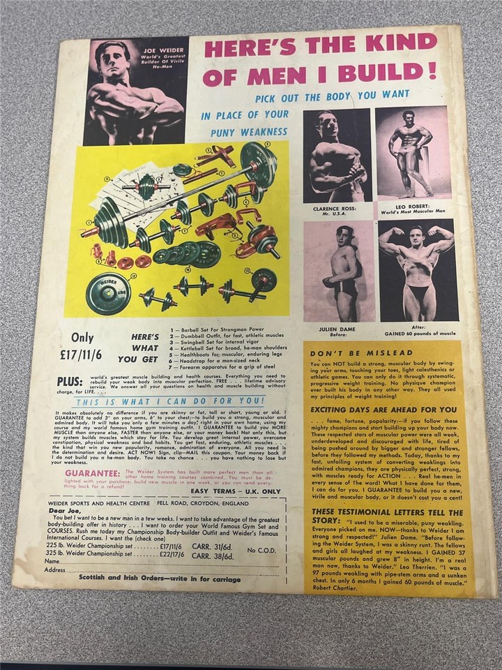 MUSCLE POWER bodybuilding magazine GEORGE EIFERMAN 4-63 (UK) | eBay