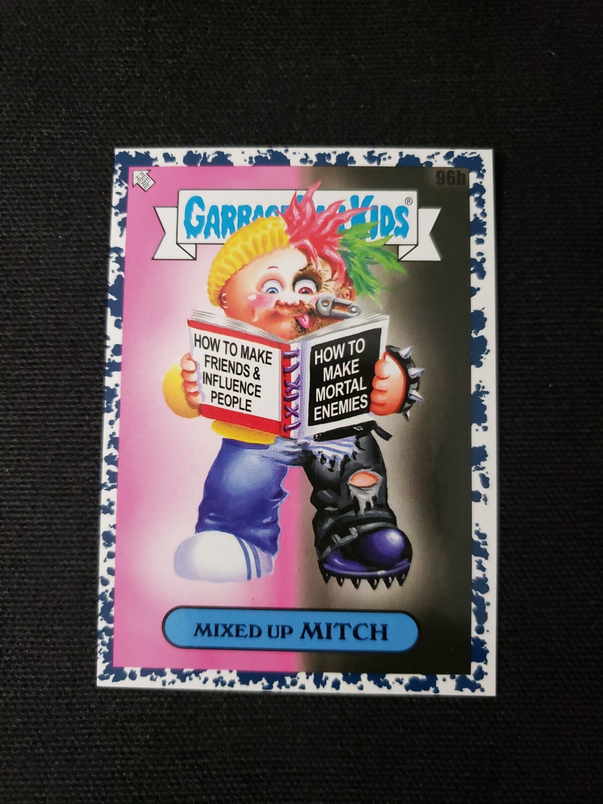 MIXED UP MITCH 96b GARBAGE PAIL KIDS 2022 BOOK WORMS BLACK GPK CARD | eBay