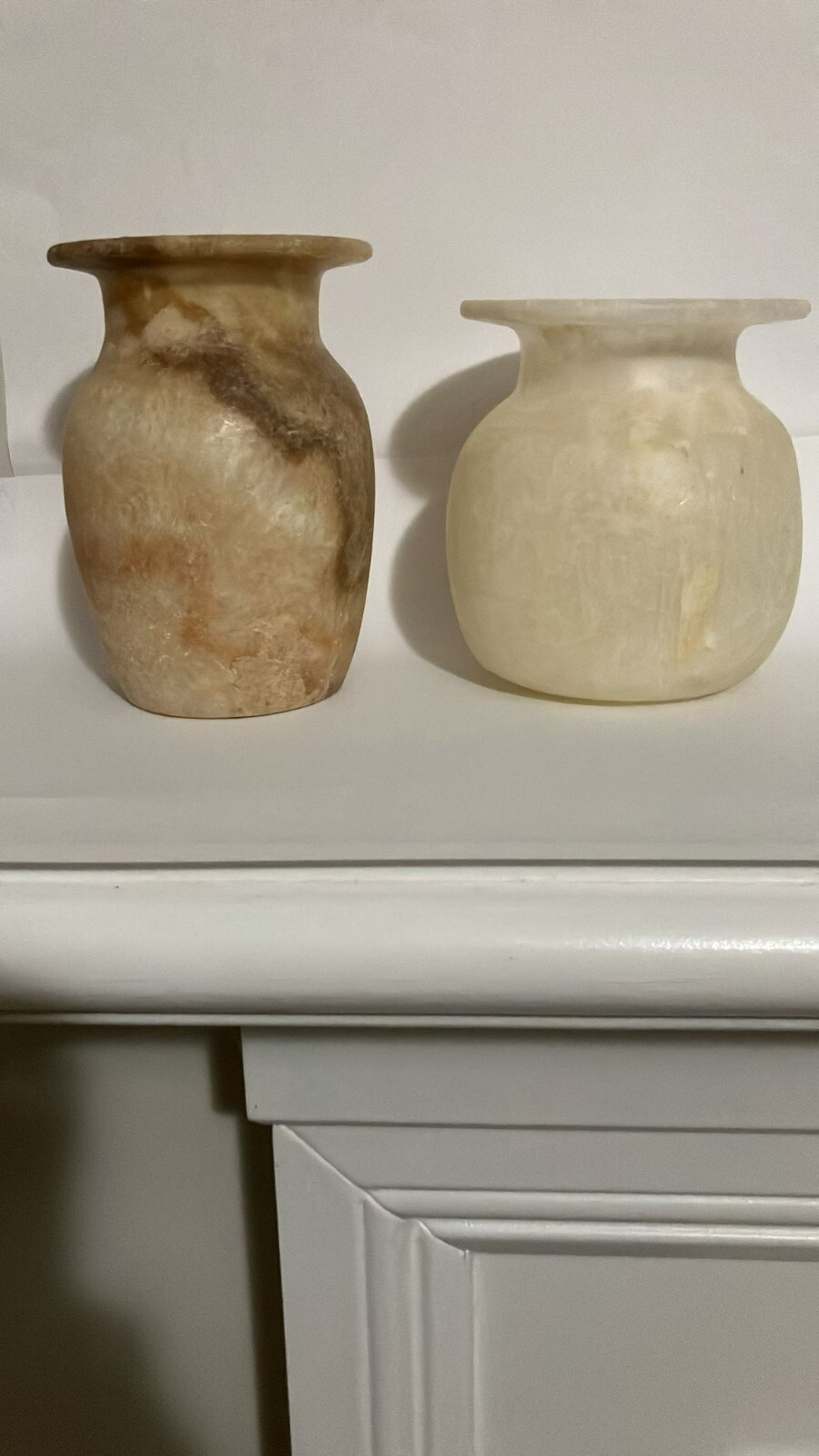 Egyptian Museum Replica Alabaster vase 10 set of 20-piece 3 x 3 and 3 x ...