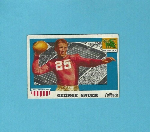 1955 Topps All-American #31 George Sauer Nebraska Rookie Football Card ...