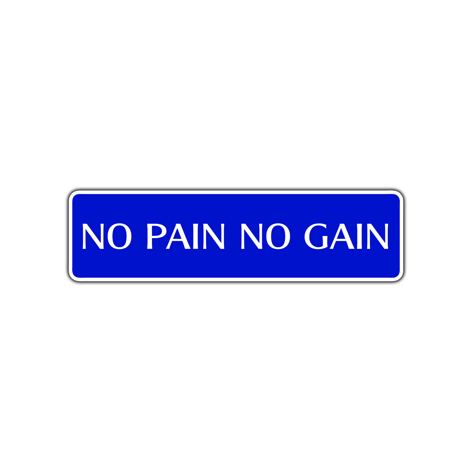 No Pain No Gain Karate MMA Aluminum Metal Novelty Street Sign Décor ...