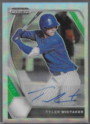 2021 Prizm Draft Picks Tyler Whitaker Silver Prizm Auto #PDP-87 Houston ...