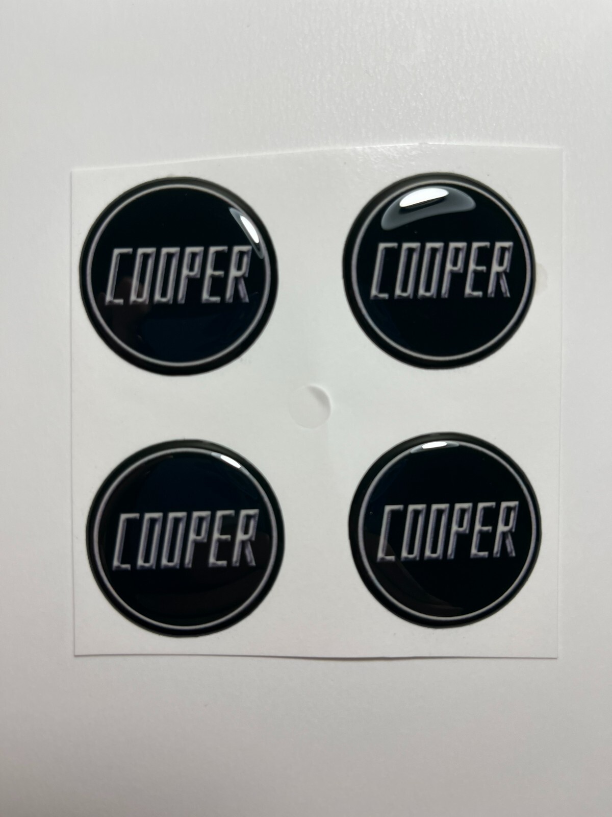 Set of 4 pcs MINI Cooper Center Wheel Cap Stickers Decal Rims Emblem ...