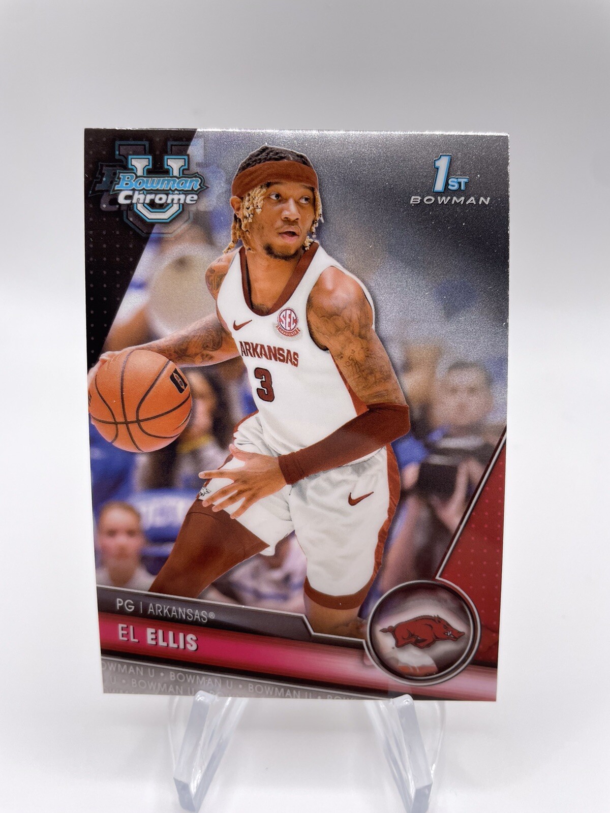 2023-24 Bowman University Chrome El Ellis #82 1st Rookie RC Arkansas ...