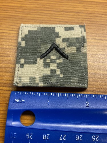 US Army Private PVT E-2 Rank ACU Hook / Loop Patch INV7008 | eBay