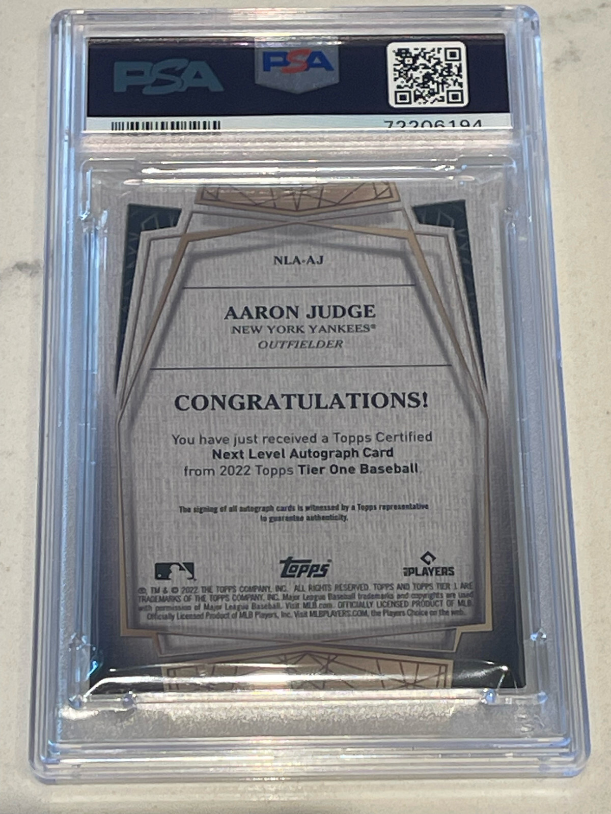 🔥 2022 Topps Tier One Aaron Judge 1 of 1 Yankees Auto 🔥 | eBay