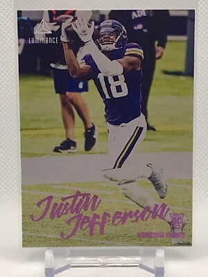 2020 Chronicles Luminance PINK Justin Jefferson Rookie #217 | eBay