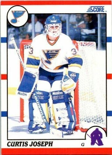 1990 SCORE NHL HOCKEY Trading Card #151 -- Curtis Joseph, St. Louis ...