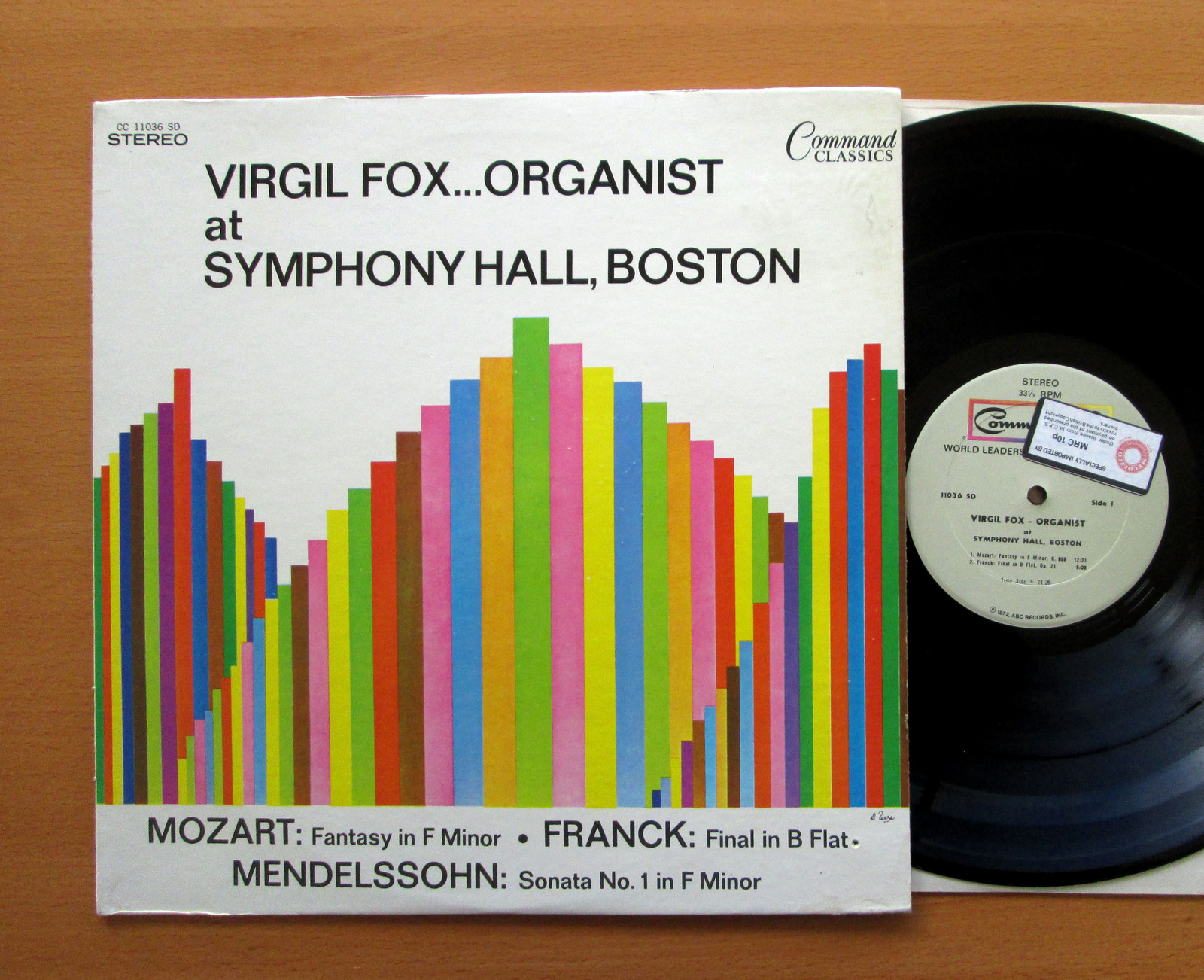Virgil Fox....Organist At Symphony Hall Boston 1972 PYE Stereo CC 11036 ...