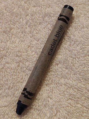 Vintage Crayola Crayon Cadet Blue Binney & Smith Retired Color RARE | eBay