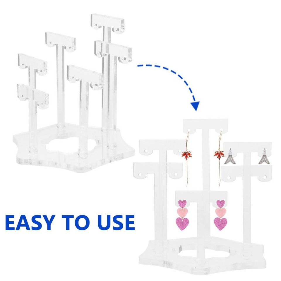 Earring Holder Stand Display Organizer Tower Retail Earrings Showcase ...