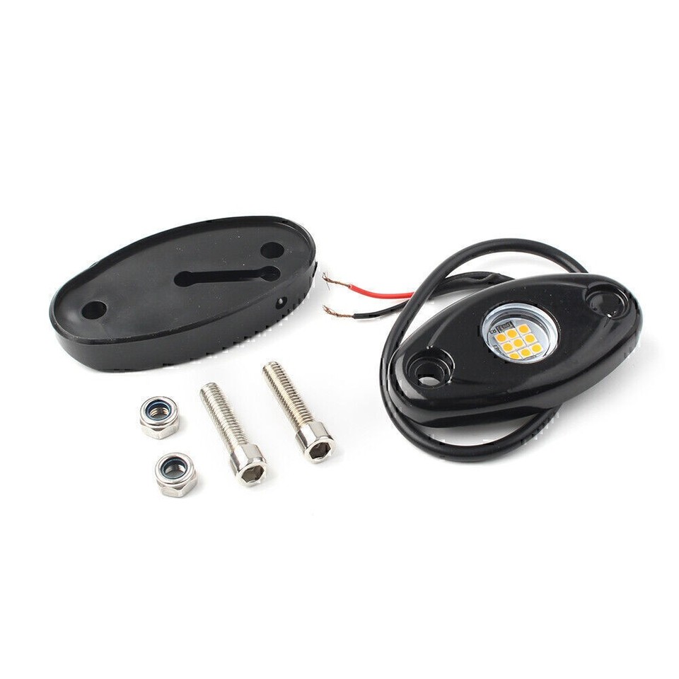2 Pods LED Rock Underbody Lights for JEEP Offroad Truck ATV UTV Boat ...